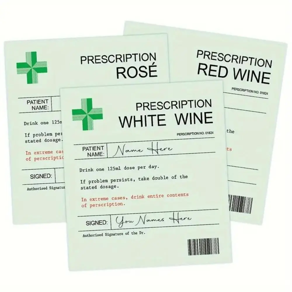 6pcs-Funny-Prescription-Wine-Labels-Prescription-Style-Paper-Wine ...