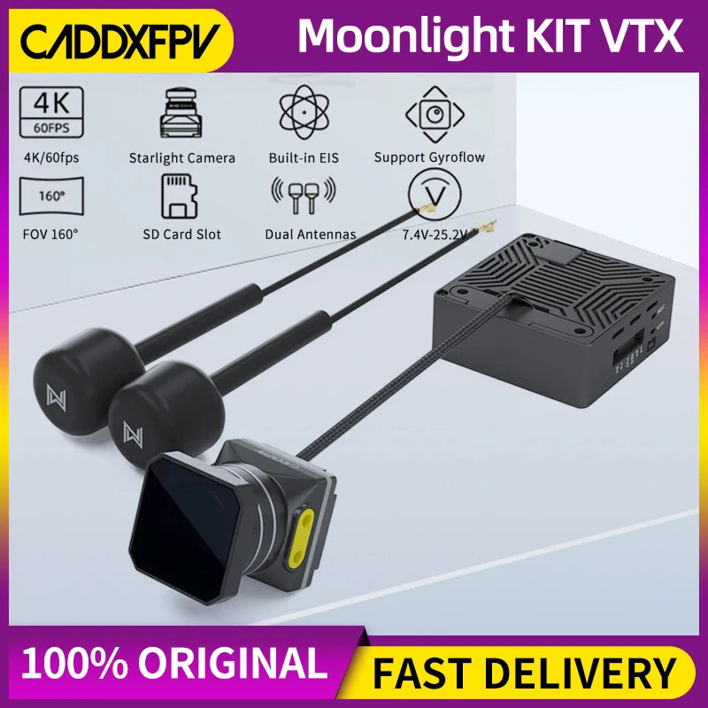 CADDX Avatar Moonlight KIT HD VTX 4K Camera Built-in EIS Support ...