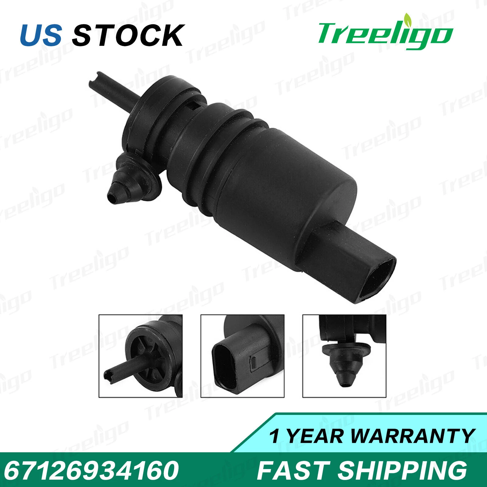 67127298309 Car Wiper Front Windshield Windscreen Washer Pump For BMW ...