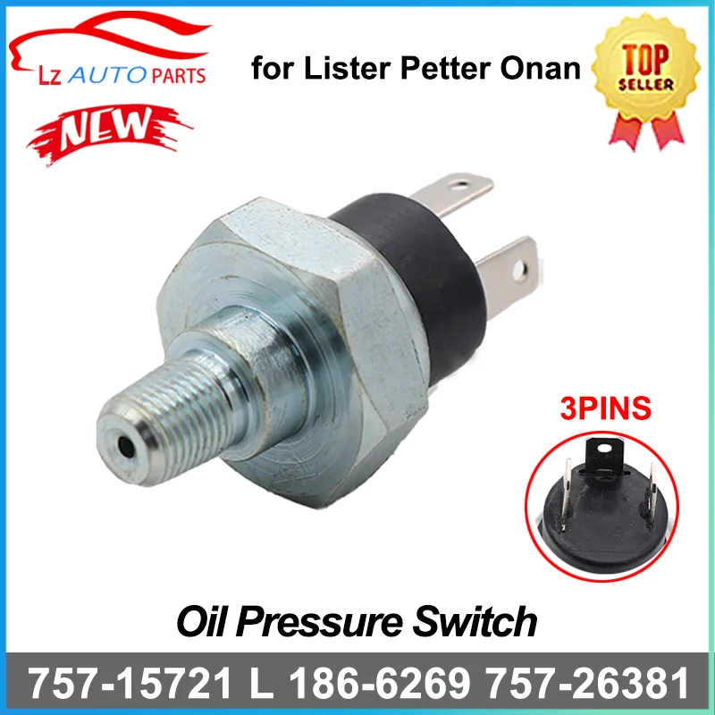 3P Oil Pressure Switch Sensor 757-15721 L 186-6269 757-26381 for Lister ...
