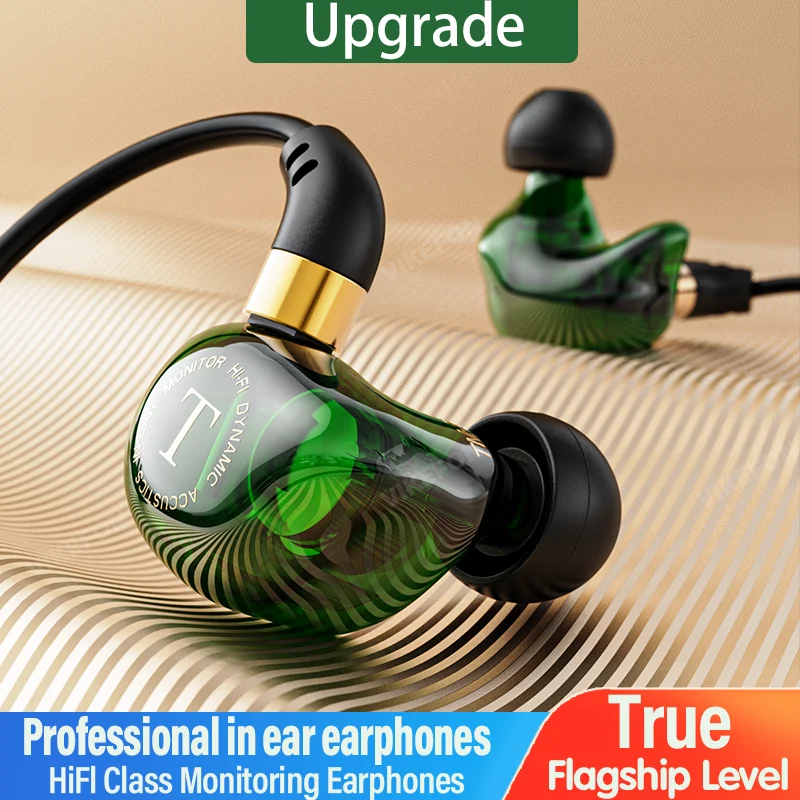 Dynamic Wired Earphones HIFI Heavy Bass Music Headset Earbuds 3.5MM In ...