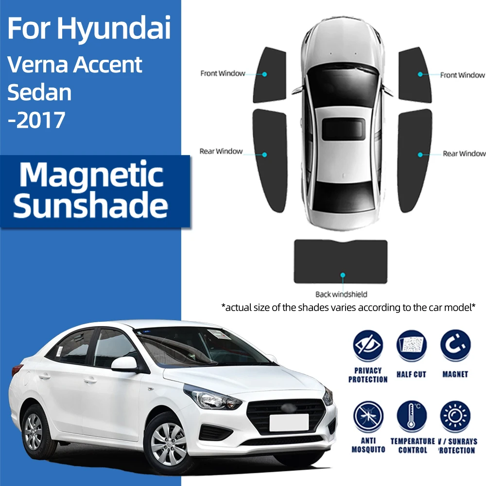 For Hyundai Accent Iv Sedan Solaris Verna 2010-2017 Magnetic Car ...