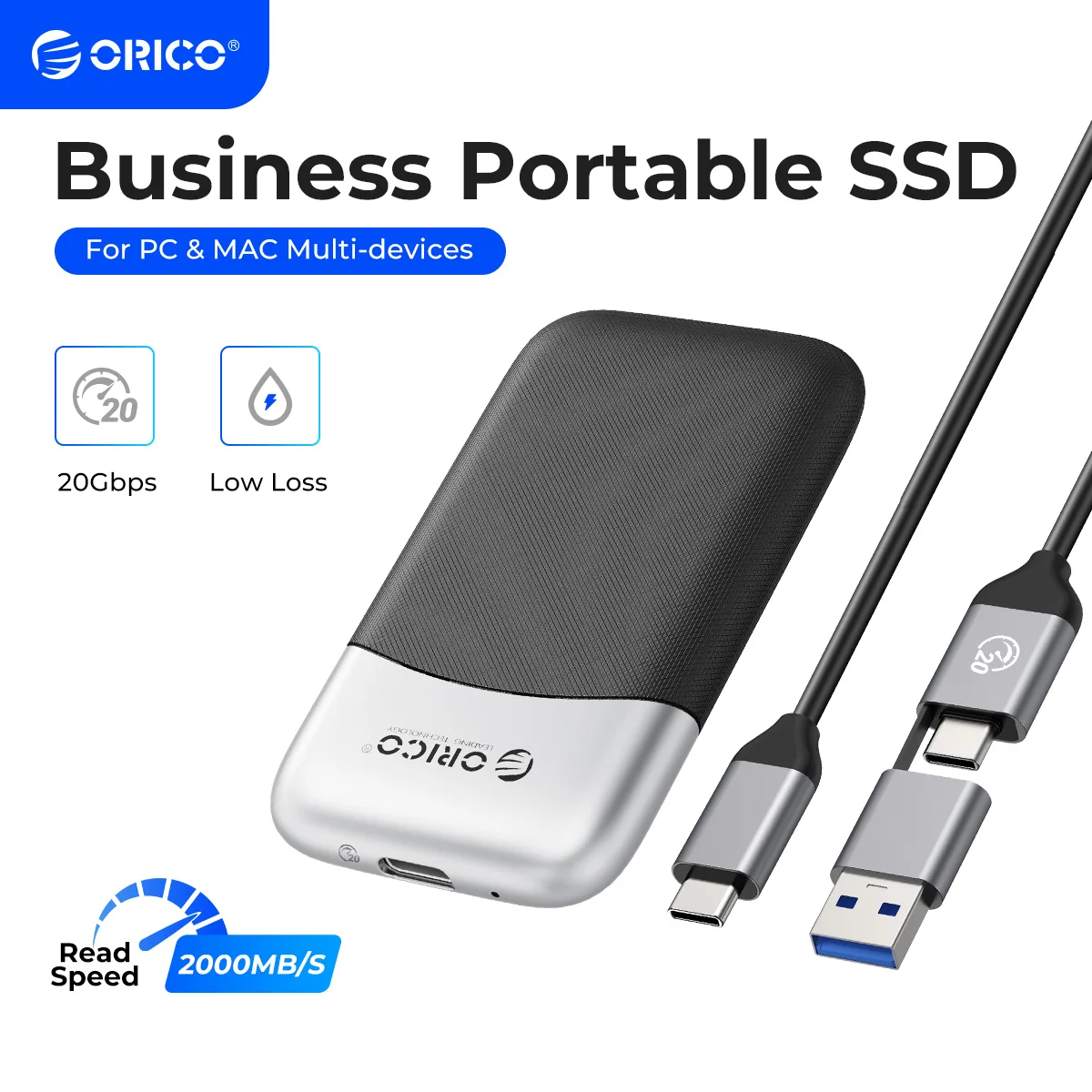 ORICO M10 Portable SSD 1000MB/S External Solid State Drive 2TB 1TB ...