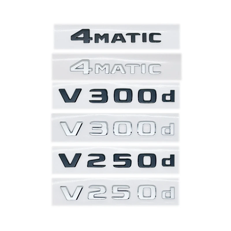 3D ABS NIGHT EDITION Emblem for Mercedes Benz V-Class W447 - V250d ...