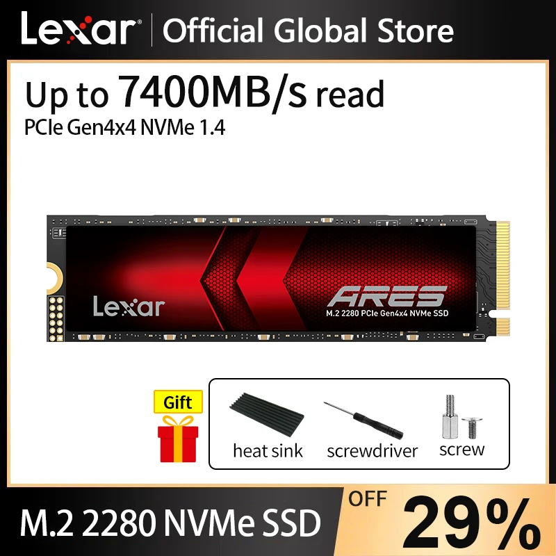 Lexar ssd m2 nvme pcie 4 M2 2280 Internal Solid State Drives 512GB 1TB ...