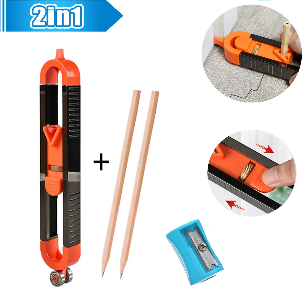 Profile Scribing Ruler Contour Gauge with Lock Adjustable Scribe ...