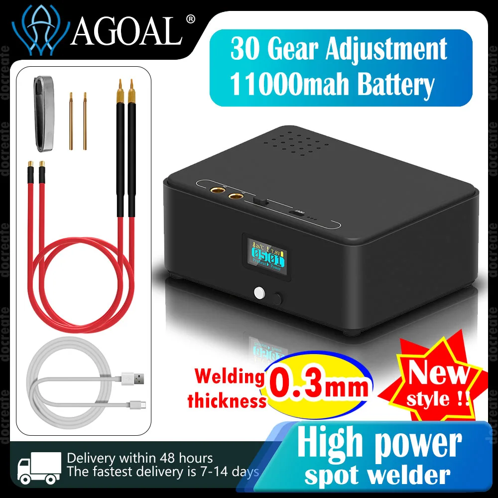 New-High-Power-Liquid-Crystal-Professional-Spot-Welder-11000Mah-Battery ...