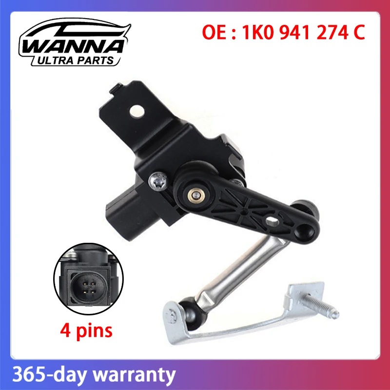 OE 1K0941274C 1K0941274B 1T0907503 Front Headlight Level Sensor for ...