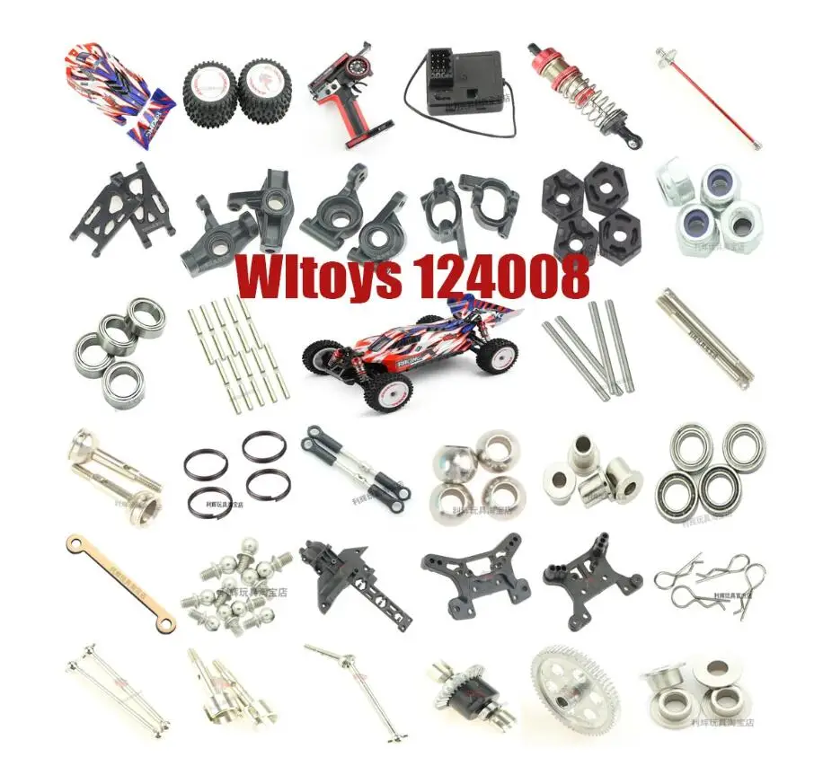Wltoys-124008-RC-Car-Spare-Parts-Shell-Tires-Motor-Steering-Gear-Main ...