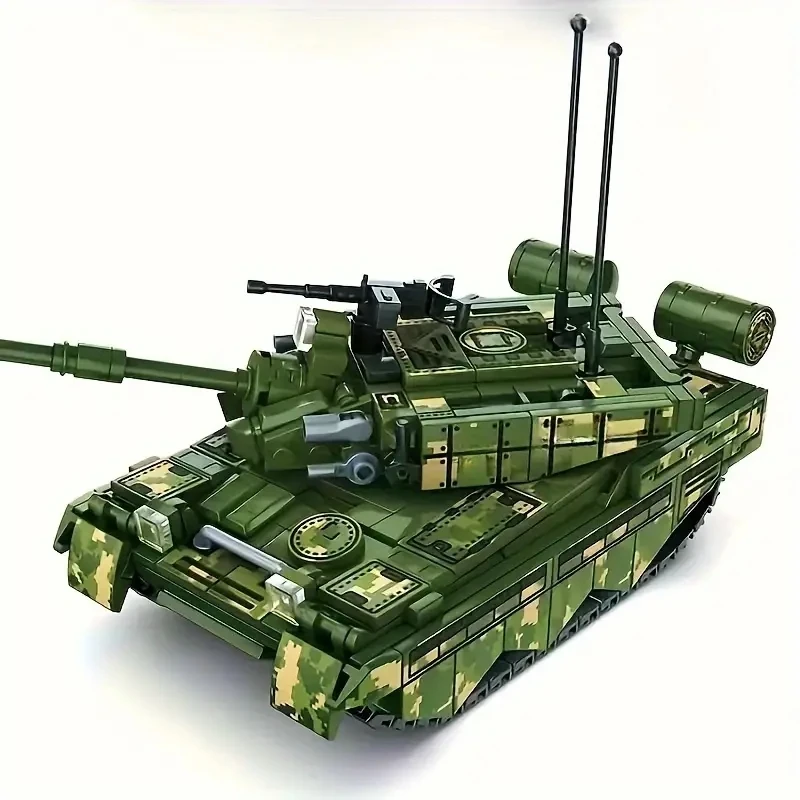 580-pcs-Military-Tank-Model-Building-Blocks-Set-Type-99-Main-Battle ...