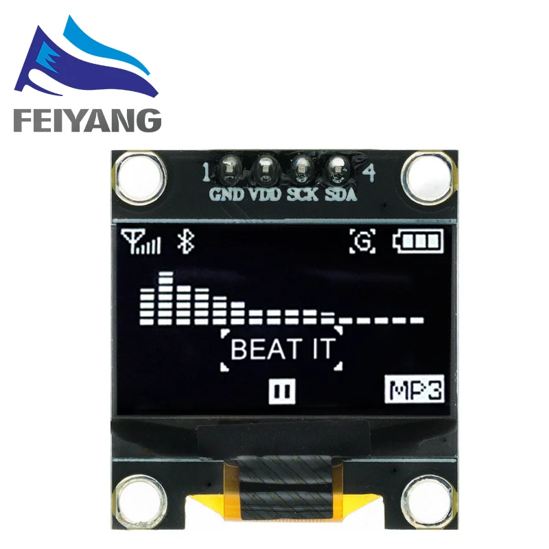 Modulo-Display-oled-bianco-seriale-OLED-IIC-da-0-96-pollici-128-x64-I2C ...