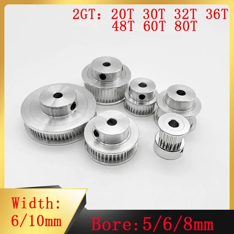 2GT-Synchronous-Wheel-2M-20T-30T-32T-36T-40T-48T-60T-80-Toothed-Belt ...
