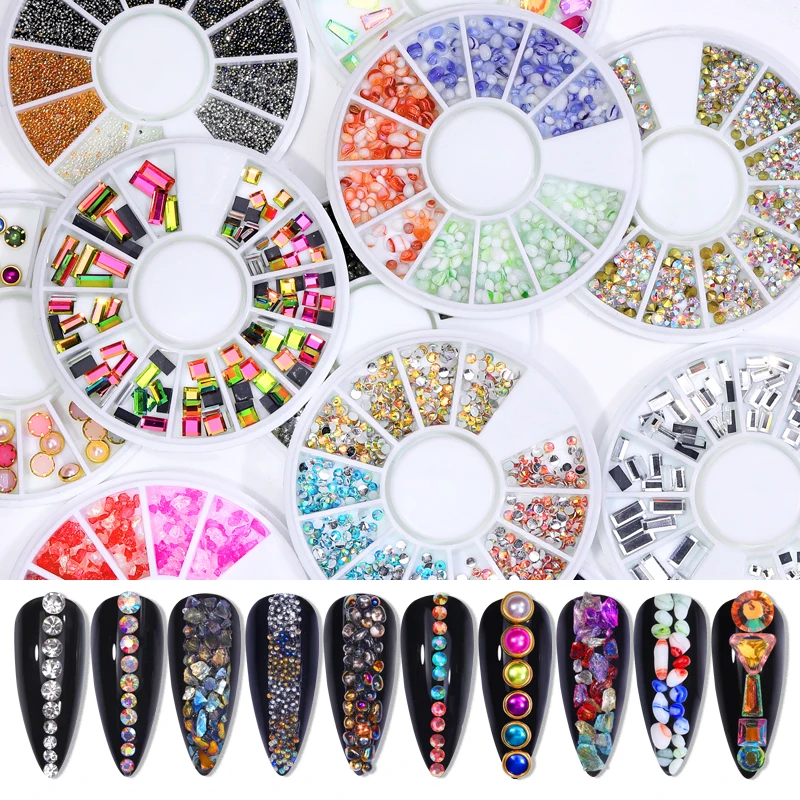 Nail Gem Wheel: The Ultimate Guide to Mixed Color Rhinestone ...