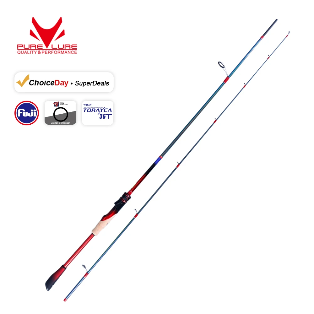 PURELURE-MARRONE-Spinning-Rod-and-Casting-Rod-Combo-High-Carbon ...