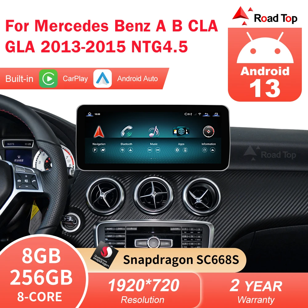 Android-13-Touch-Screen-Auto-CarPlay-For-Mercedes-Benz-A-B-CLA-GLA ...