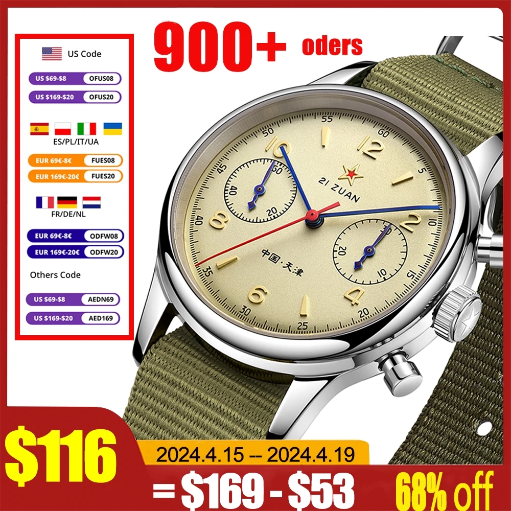 40mm-China-1963-Pilot-Aviation-Mechanical-Chronograph-Original-St1901 ...