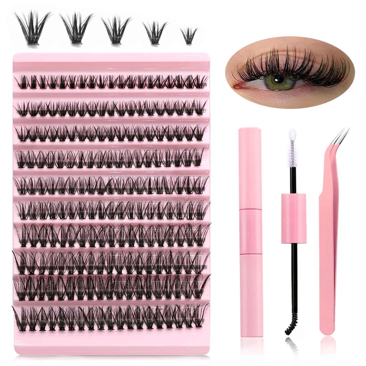 DIY-Lashes-Extension-Set-Mix-Lash-Clusters-Set-Individual-Eyelash ...