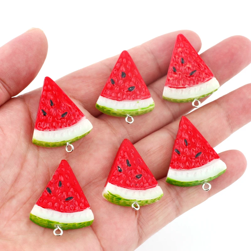 10pcs-lot-resin-fruit-watermelon-charms-pendant-for-necklace-bracelet ...