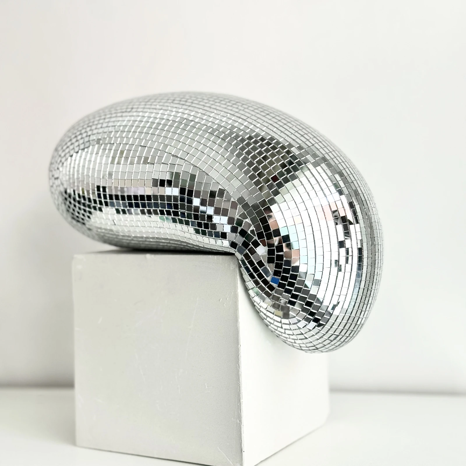 Melted Disco Ball Modern Home Decor Handmade Mirror Ball Aesthetic Room ...