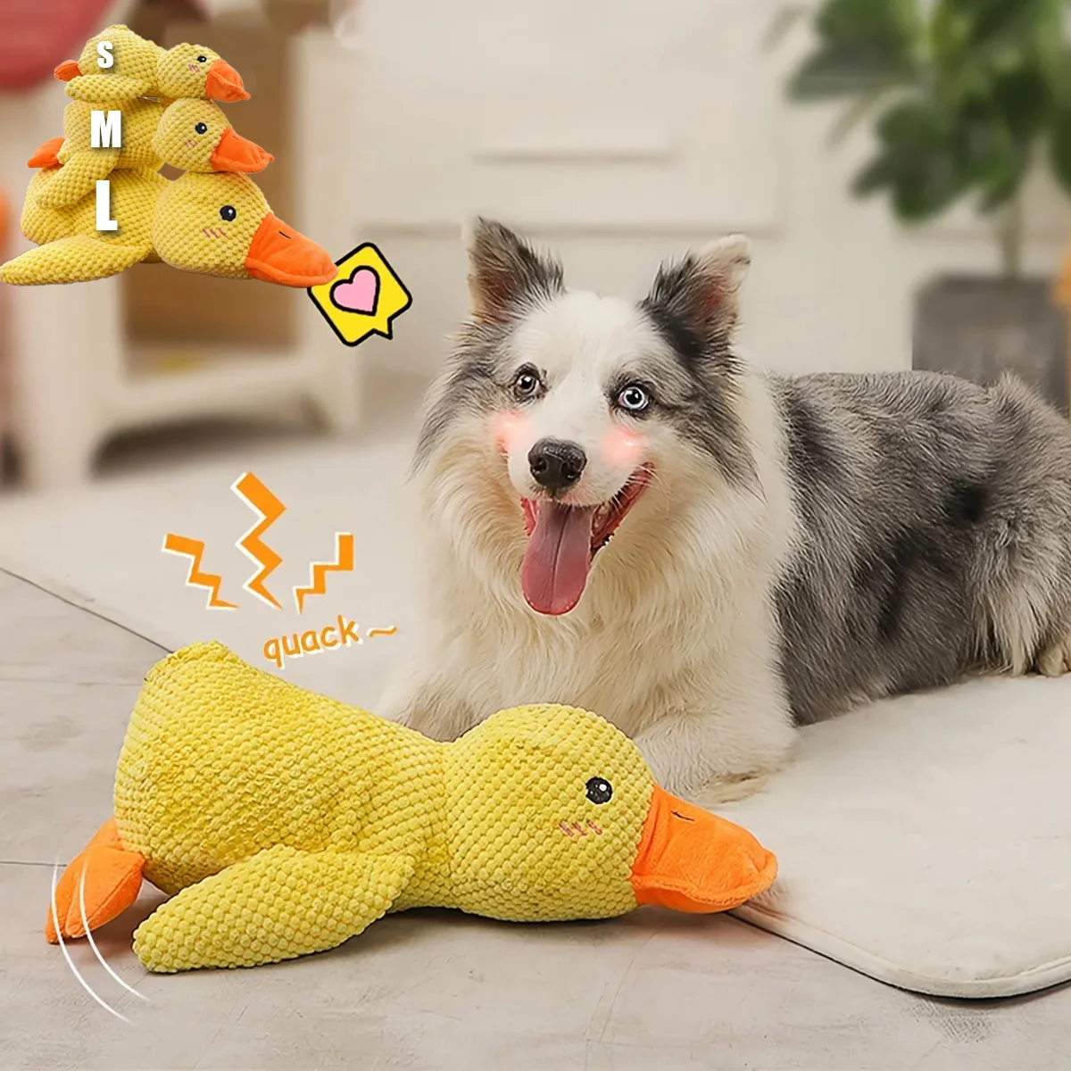 Dog-Toy-Stomping-Duck-Bite-Resistant-Grinding-Teeth-Cleaning-Large-Dog ...