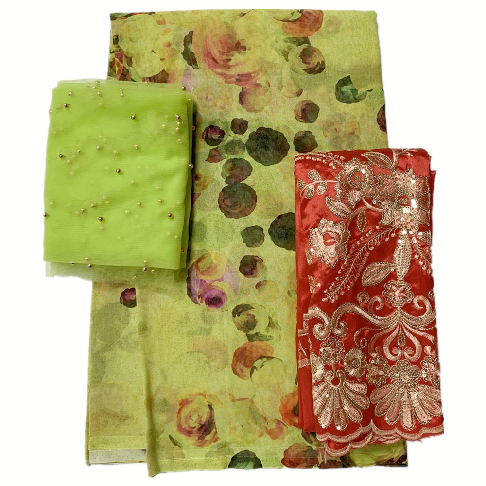 Cotton-Swiss-Voile-Lace-Fabric-and-George-Fabrics-Scarf-Set-Dress ...