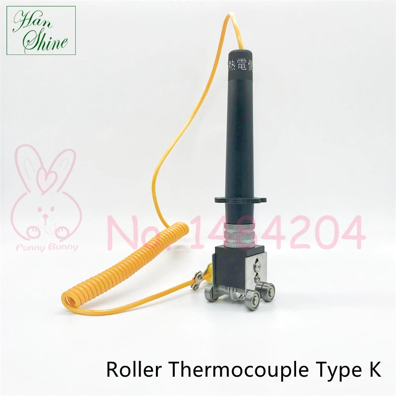 Type K Roller Surface Thermocouple -50°C ~ 500°C Handheld Contact ...