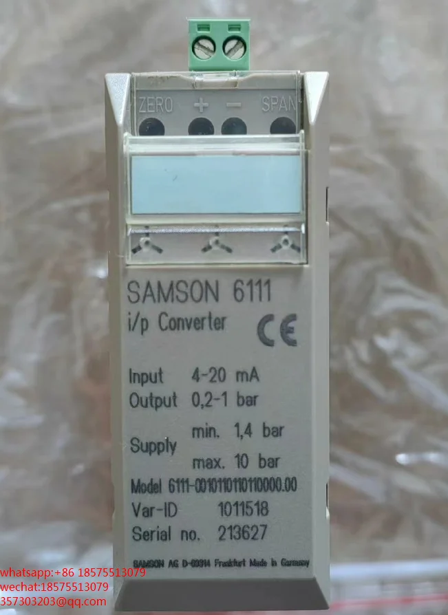 FOR-SAMSON-6111-i-p-Electrical-Converter-6111-00101101-10110000-00-1 ...