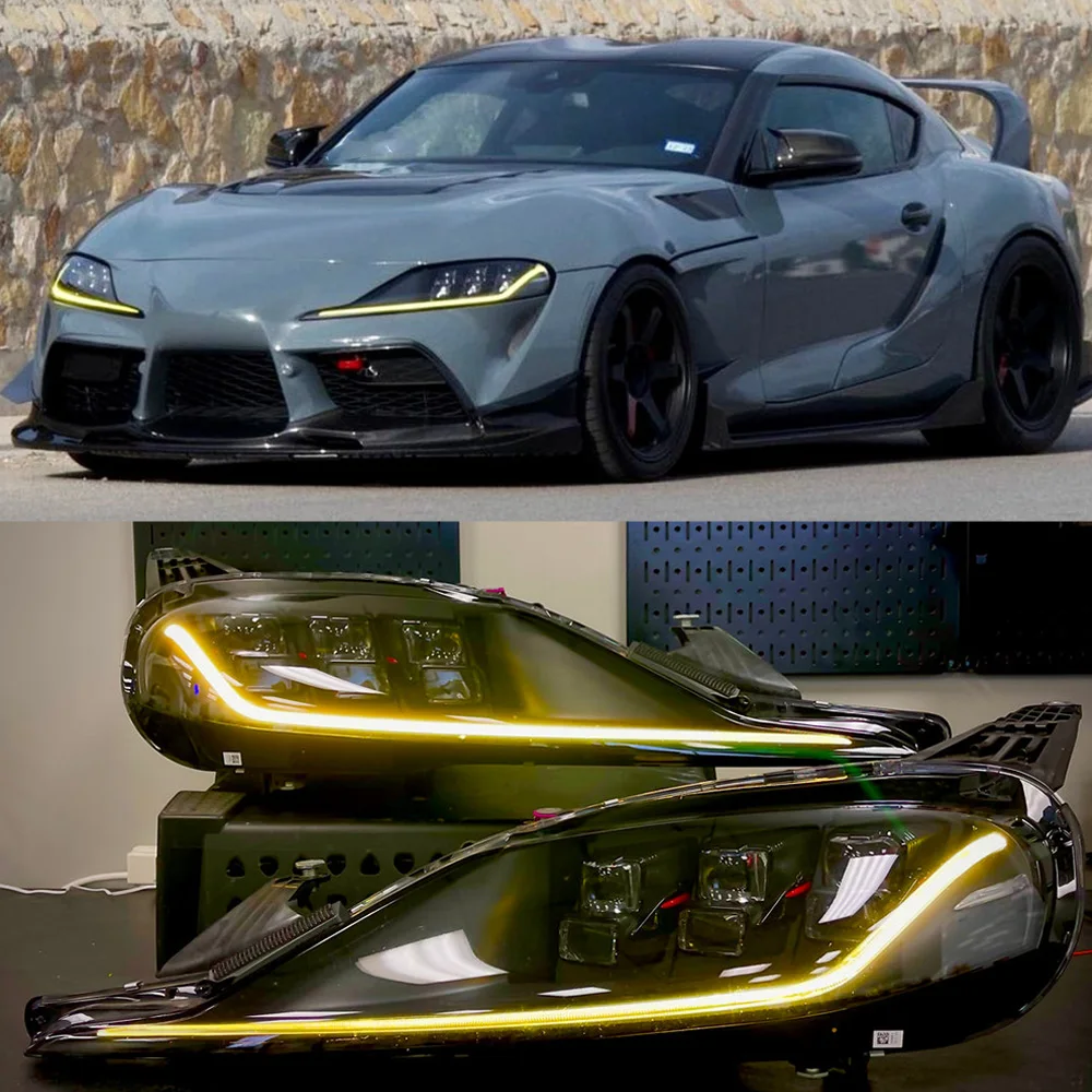 Yellow Angel Eyes DRL LED Chips For 2020-2024 Toyota supra A90 A91 ...