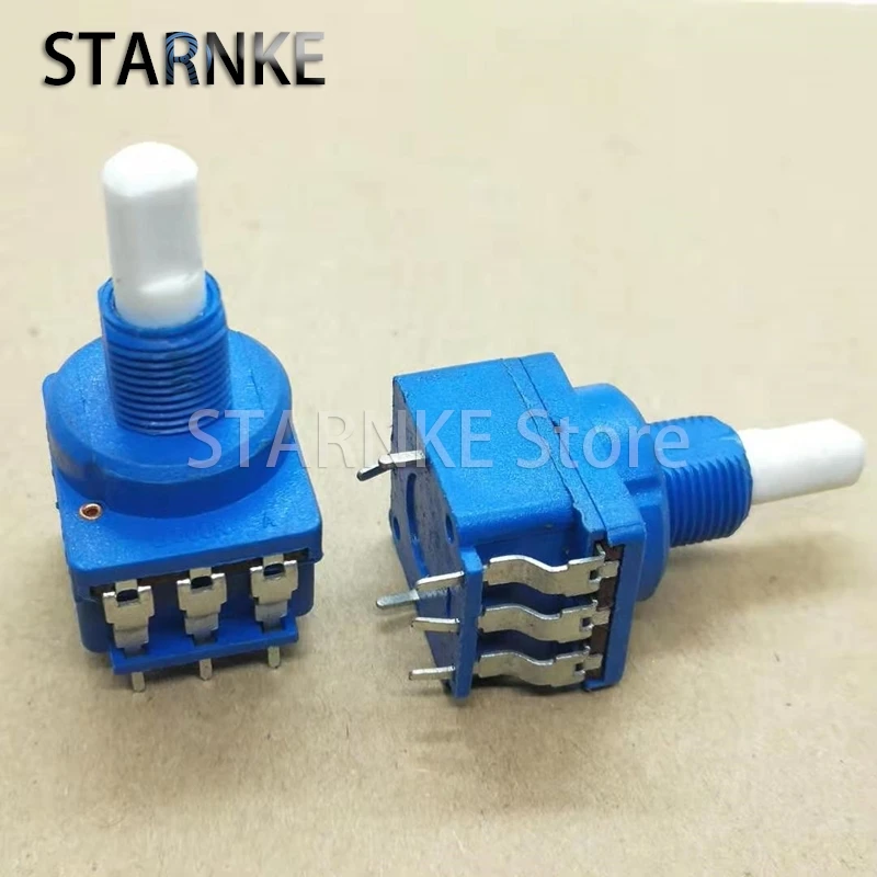 2PCS-R16P2S-Dual-Control-Dimmer-Potentiometer-B500K-6Pins-With-Push ...