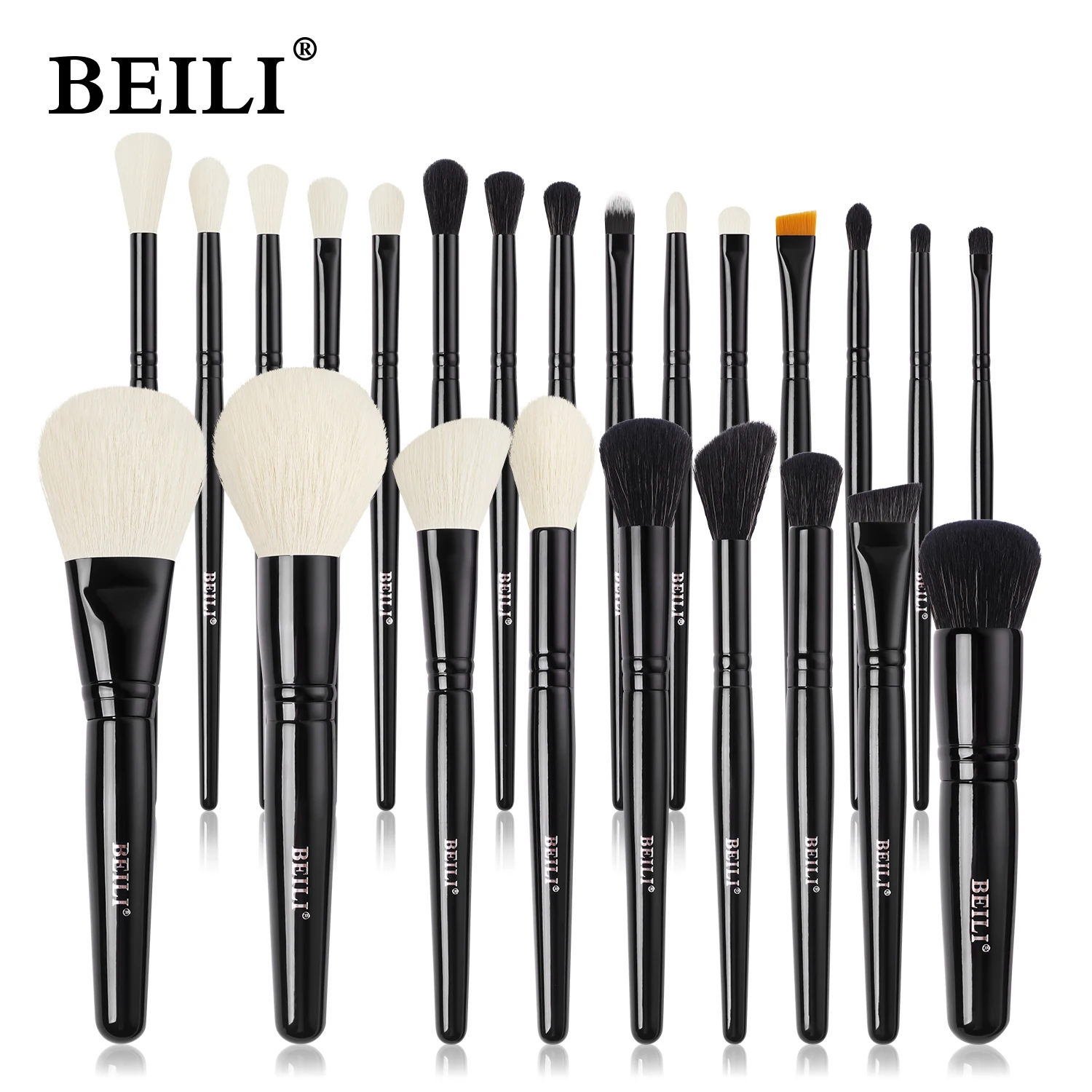 BEILI-Professional-Black-Makeup-Brushes-for-Foundation-Loose-Powder ...
