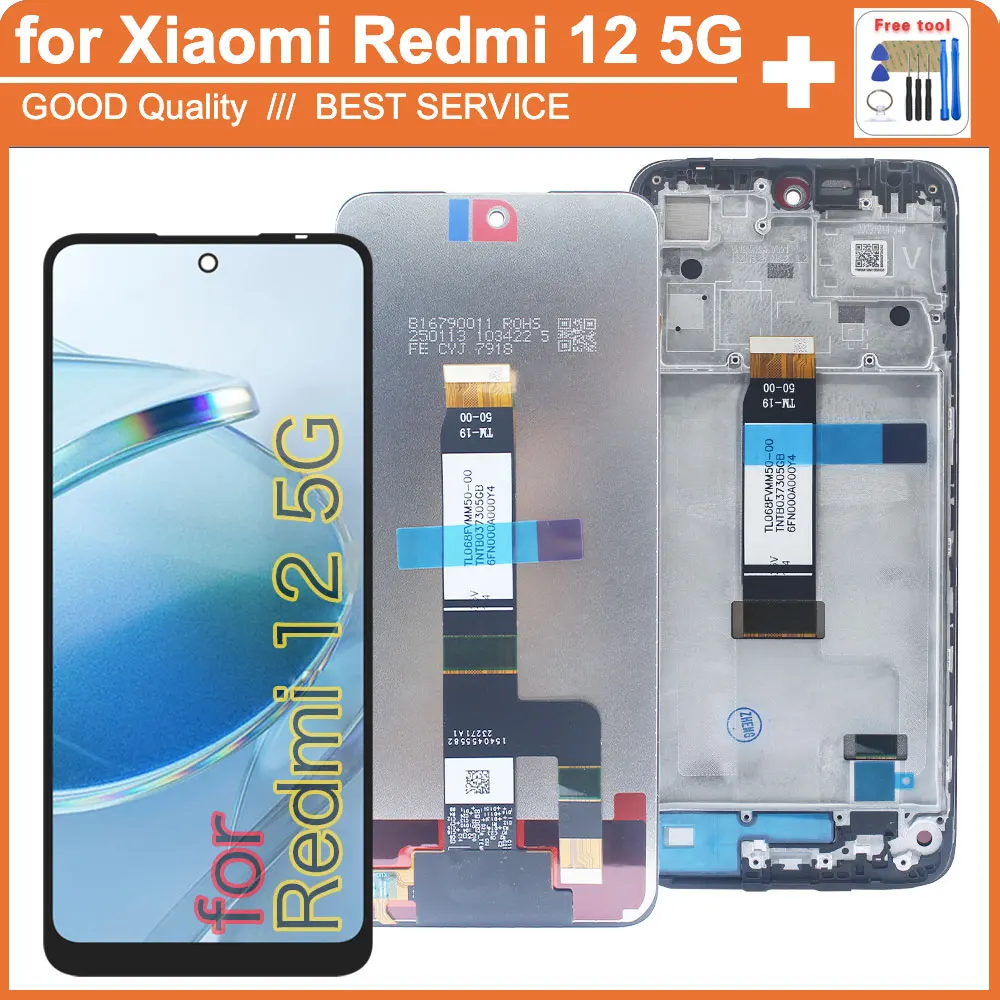 New LCD for Xiaomi Redmi 12 5G 23076RN8DY LCD Display Touch Screen ...