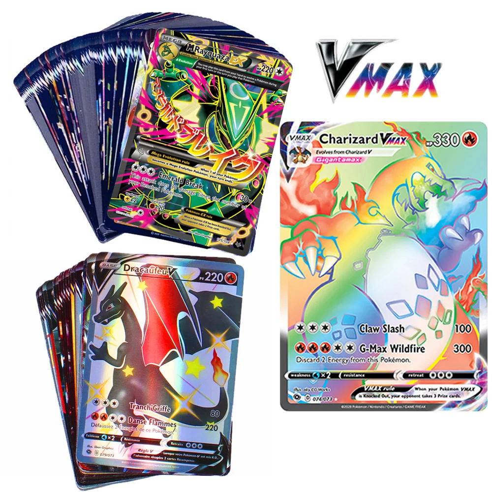 Cartes De Jeu Pokémon Vmax Pour Enfants, Meilleure Connaissance De La ...