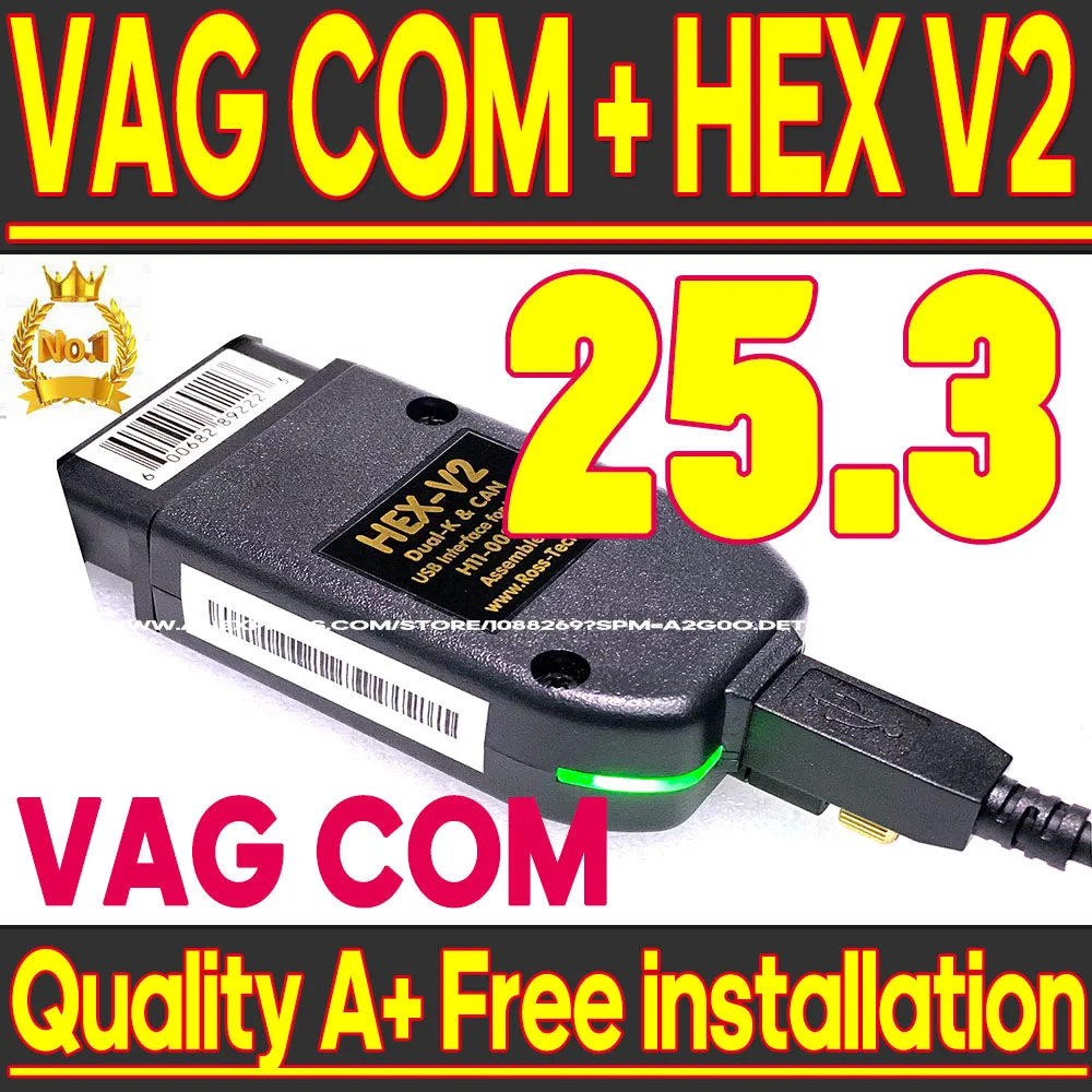 2026 Newest V25.3 VAG HEX V2 Interface For VAGCOM VAG COM VW-AUDi ...