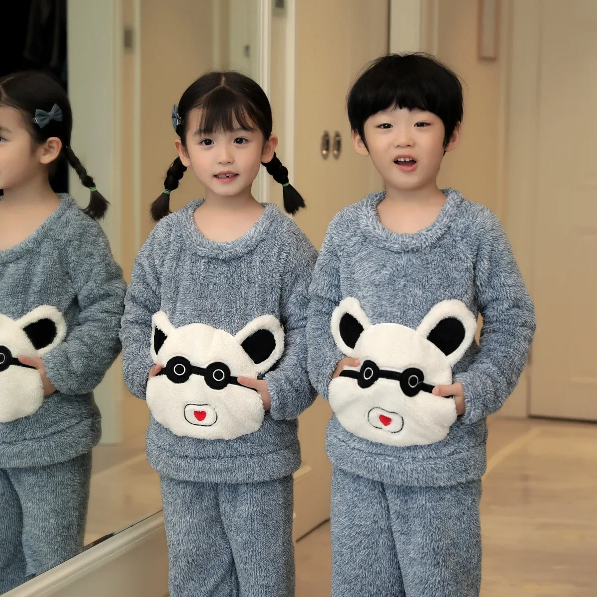 Pyjama-d-hiver-en-coton-glouton-pour-enfants-gar-ons-et-filles-mignons ...