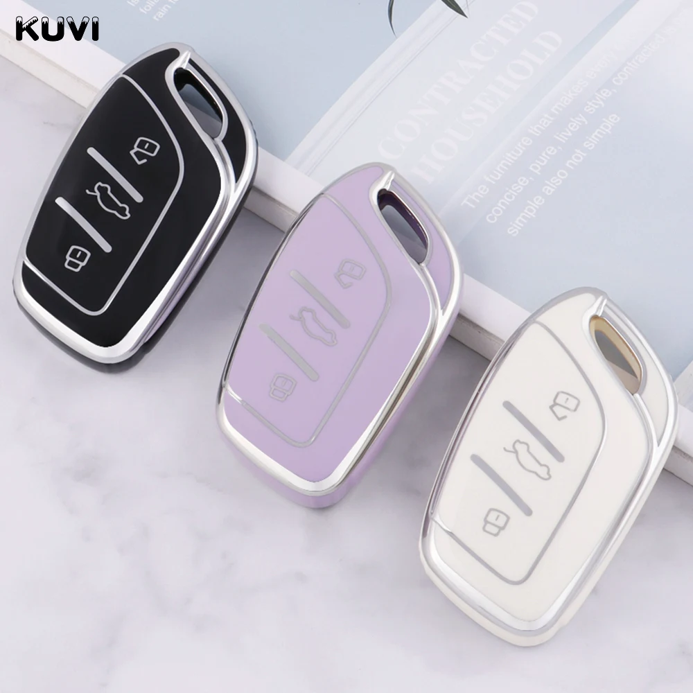 Soft TPU Shell Car Key Case Cover For Saic MG ZS EV MG6 EZS HS EHS 2019 ...