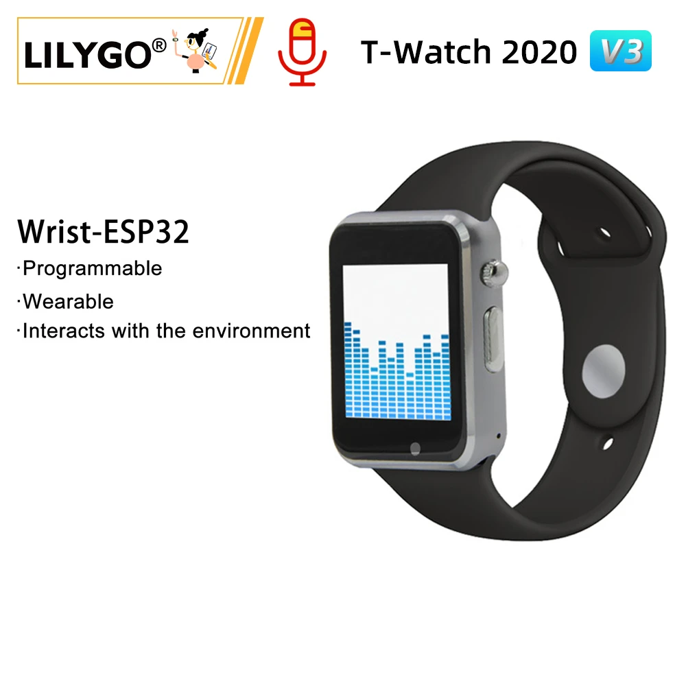 Lilygo® Ttgo T-watch 2020 V3 Esp32 Programmable Watch Microphone Ips ...