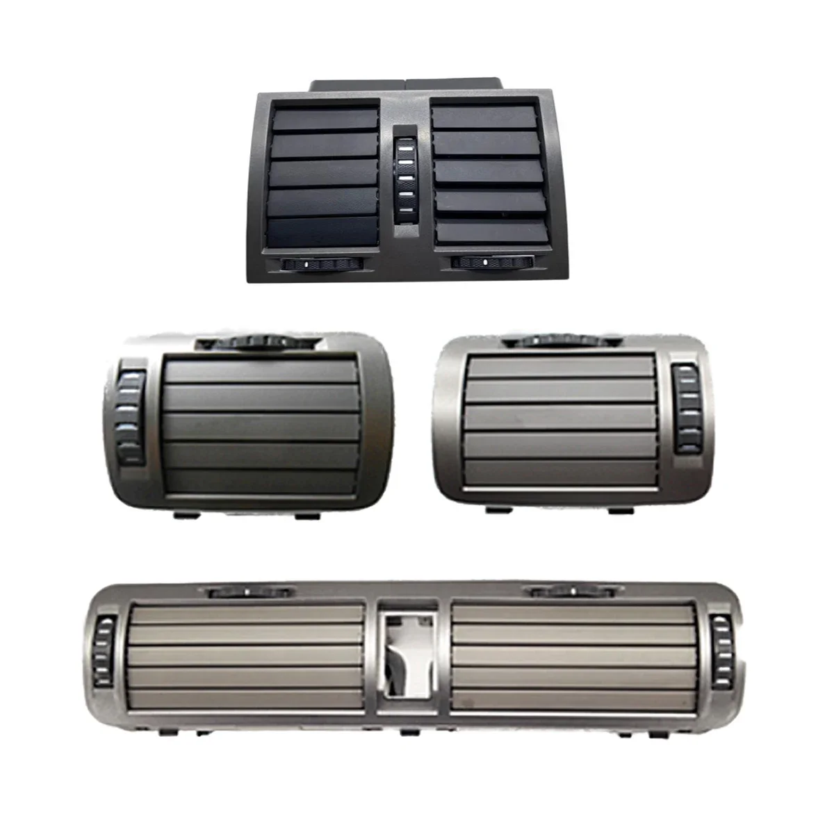 1/3/4PCS Dashboard AC Dark Silver Air Vent Outlet Grill Trim For VW ...
