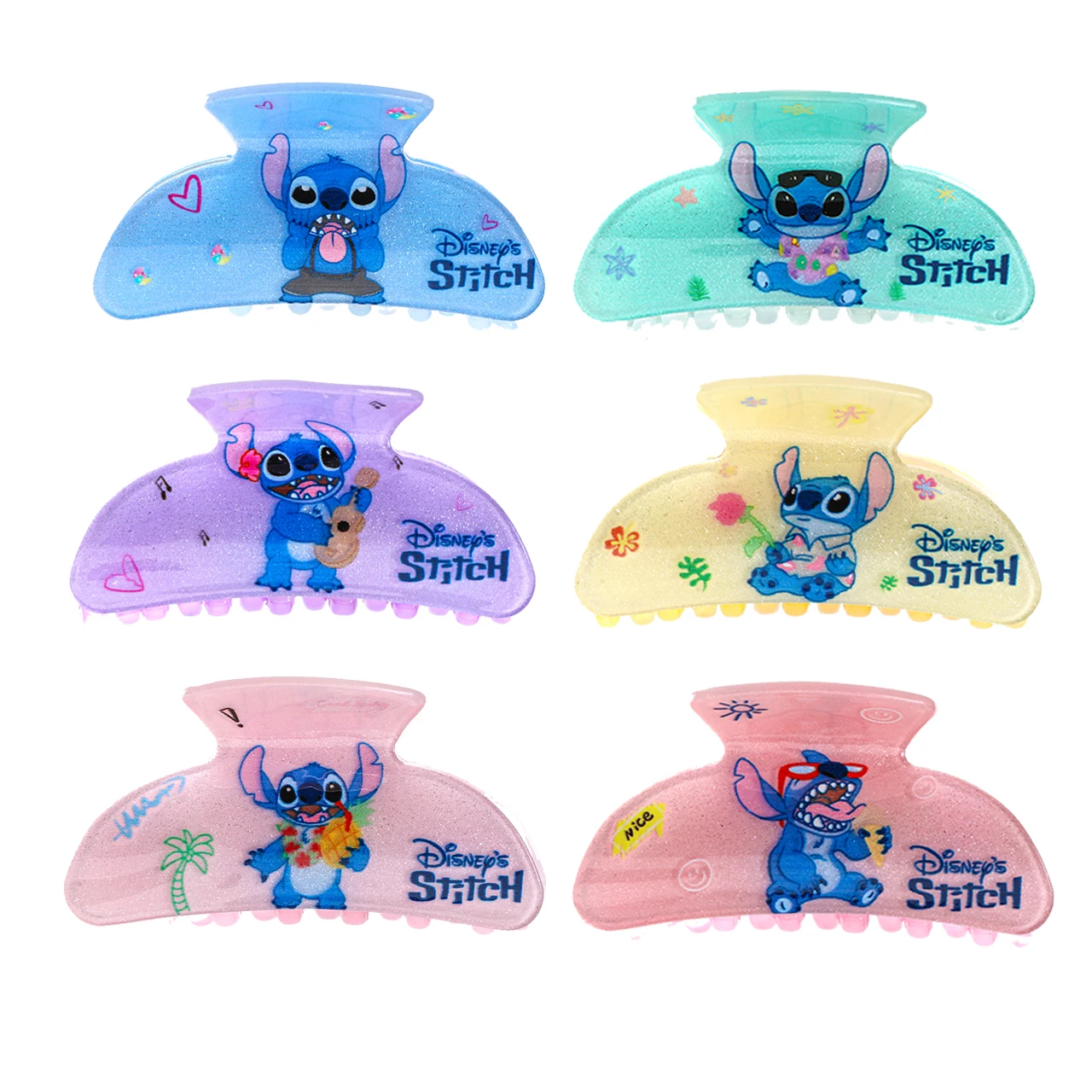 Pinza-acr-lica-para-el-pelo-de-Disney-Stitch-para-ni-a-accesorio-para ...