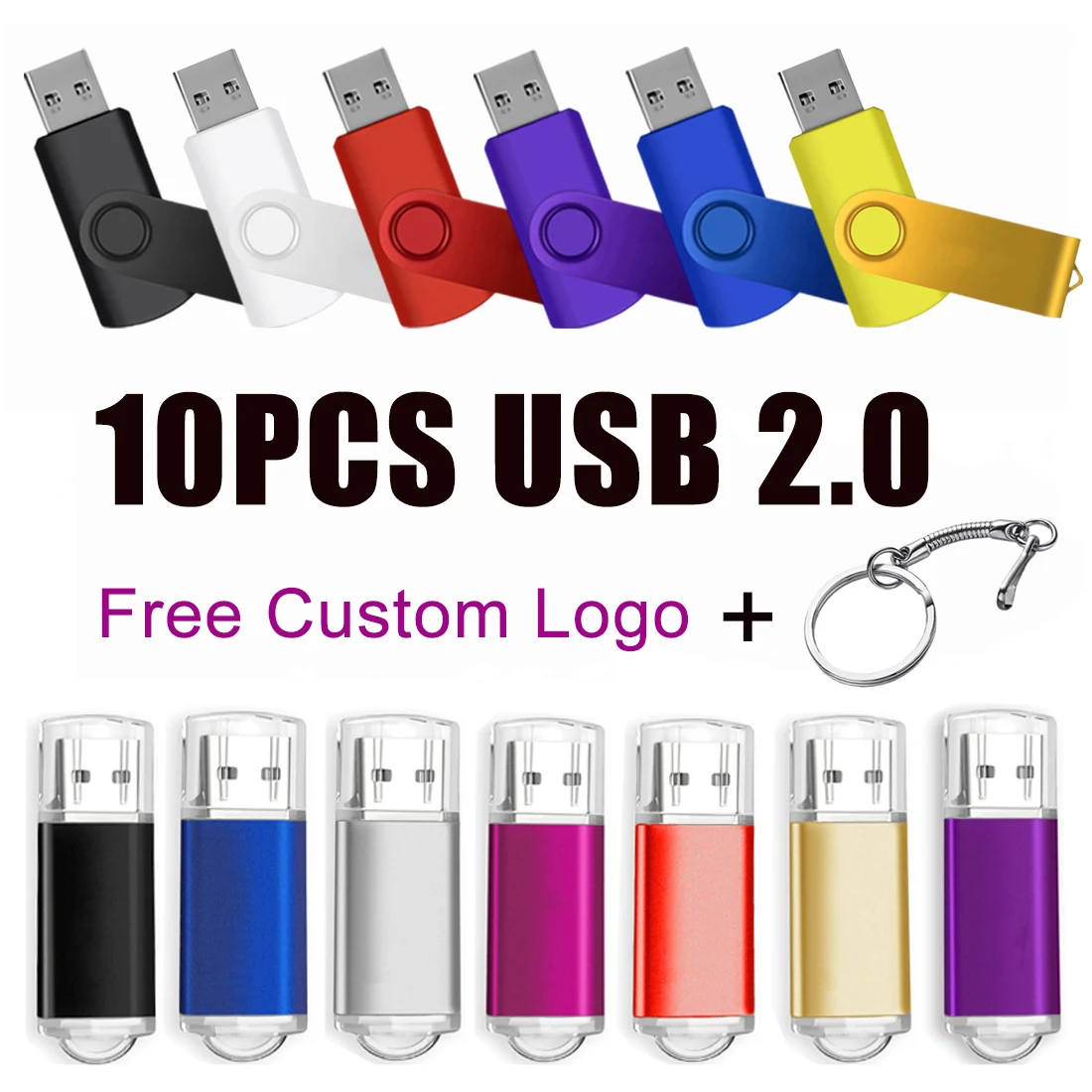 10PCS-lot-Pen-Drive-Free-logo-8GB-4GB-2GB-1GB-USB-Flash-Drive-16GB ...