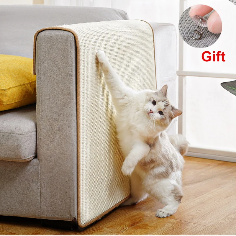 Cat-Scratching-Post-Mat-For-Cats-Sisal-Protecting-Furniture-Foot-Chair ...