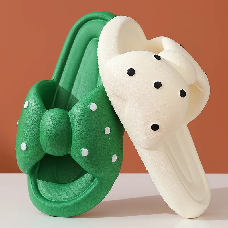 Women-s-Cool-Slippers-Summer-Cute-Bowknot-Indoor-Home-Bath-Shoes-Thick ...