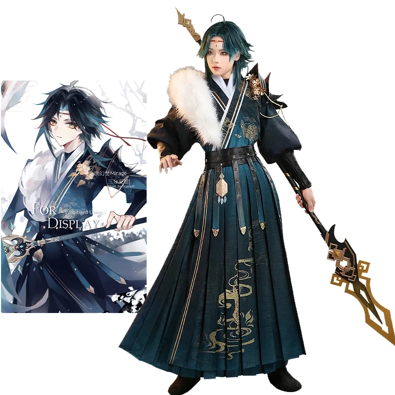 Xiao doujin jogo cosplay genshin impacto voando traje de peixe ...