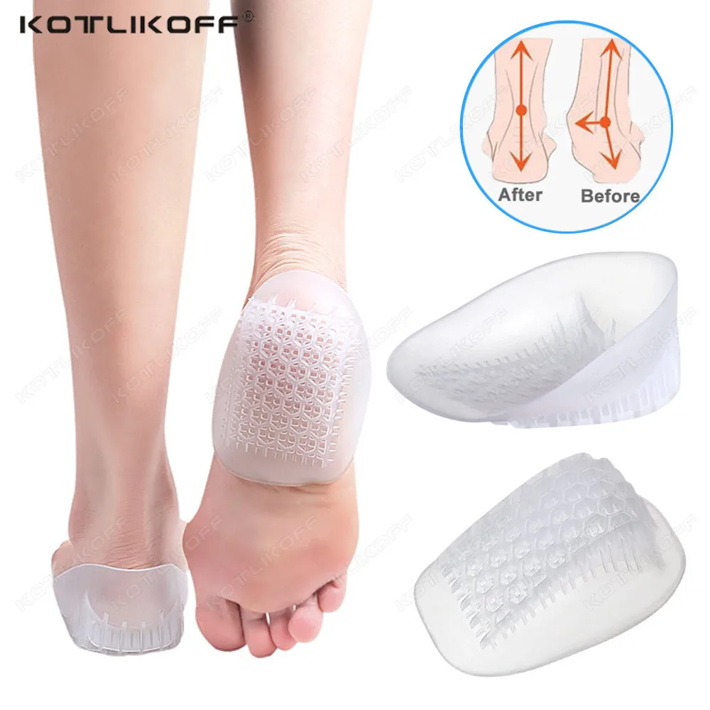 Silicone Gel Heel Insoles For Shoes Plantar Fasciitis Heel Pain Relief ...