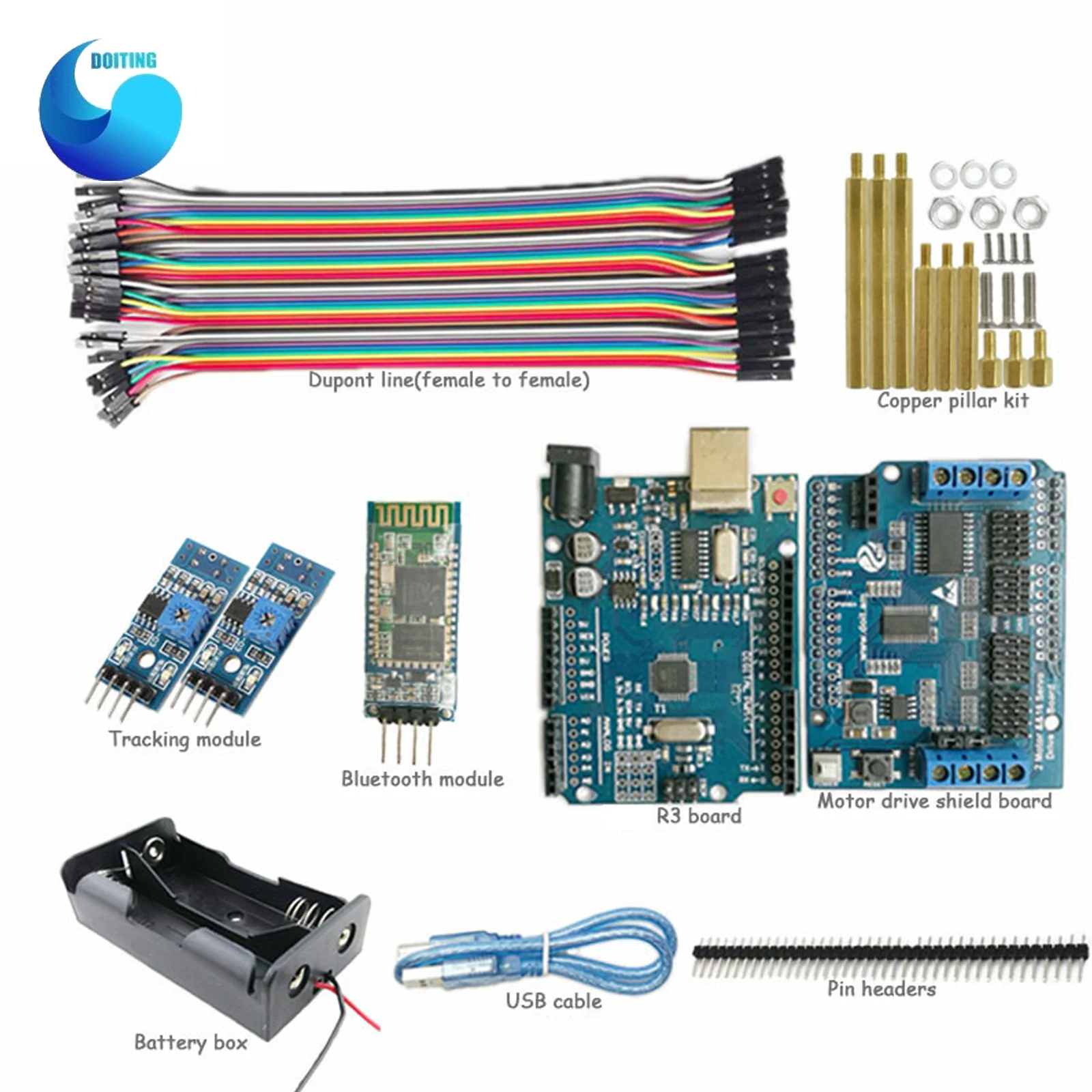 1-conjunto-de-controle-bluetooth-para-o-chassi-do-carro-inteligente-com ...