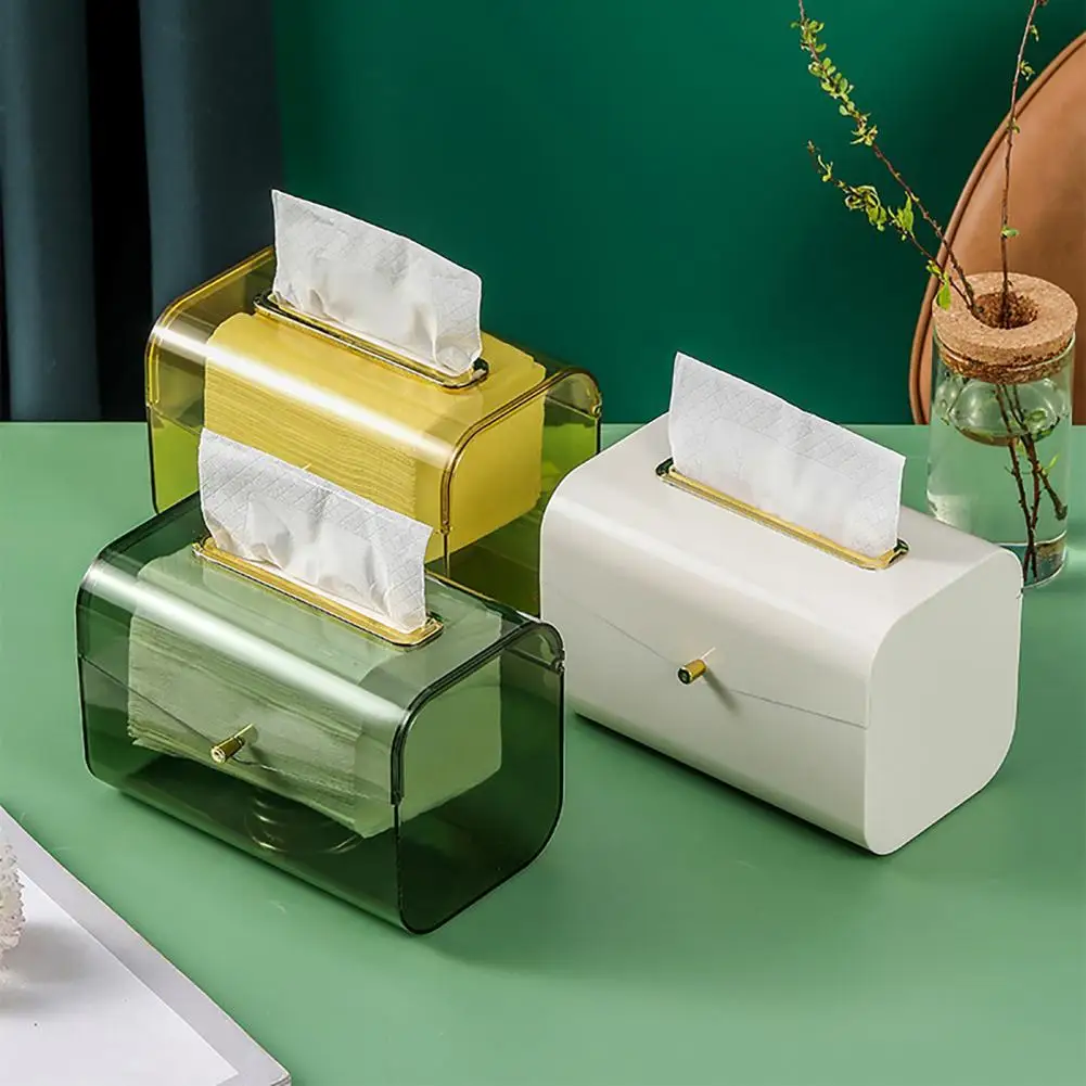 Tissue-Box-Spring-Design-Automatic-Lifting-Transparent-Napkin-Paper ...