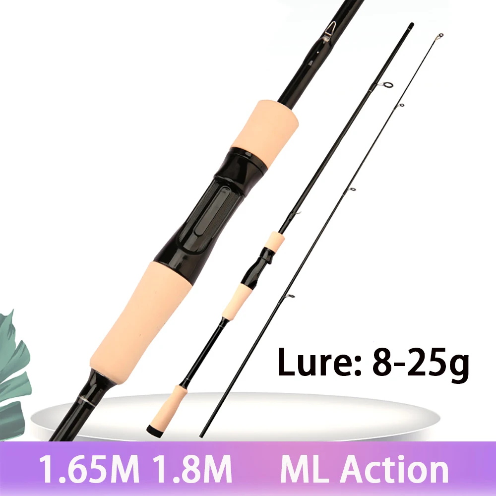Ultralight-High-Carbon-Rods-ML-Spinning-Casting-Fishing-Rod-2-Section ...