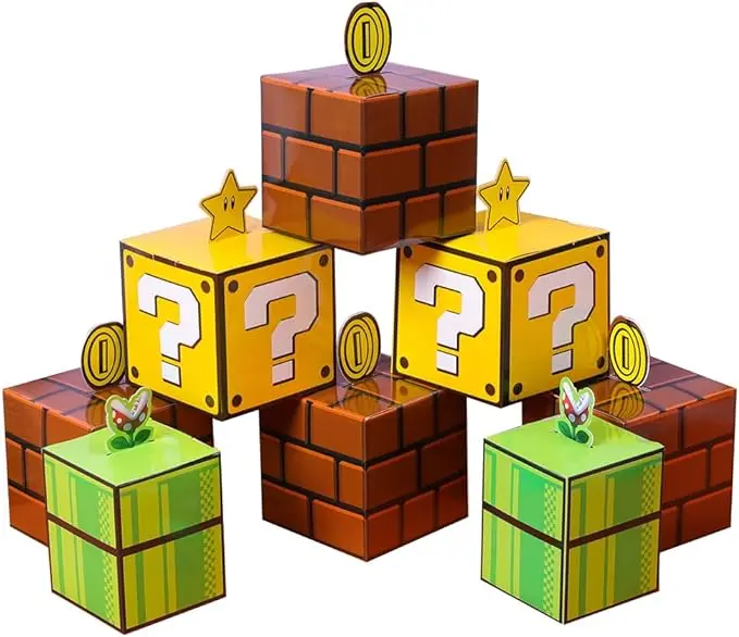 Super-Mario-Geschenkdoos-Waterpijp-Probleem-Baksteen-Snack-Doos-Snoep ...