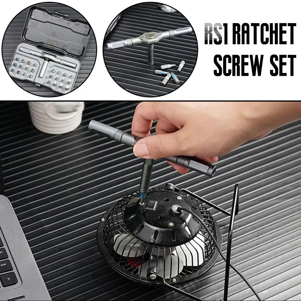 Multi-purpose 24 In 1 Ratchet Wrench Screwdriver S2 Set Bits, Driver ...