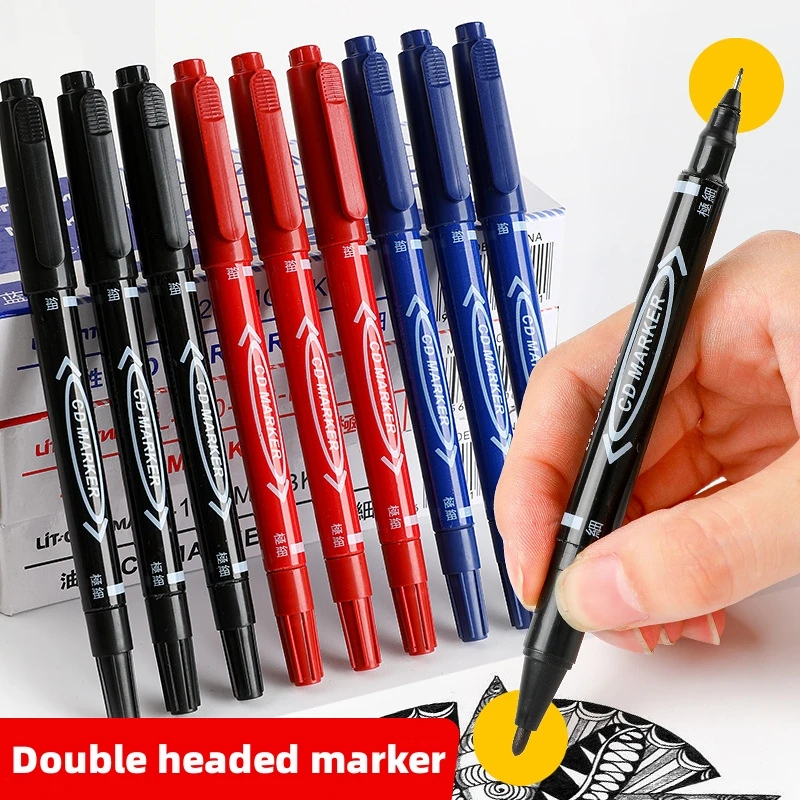Double Head Permanent Marker Pens | Waterproof Permanent Marker Pen ...