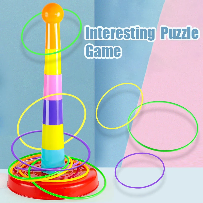 Kids-Throw-Circle-Game-Toys-Parent-Child-Interactive-Ferrule-Stacked ...